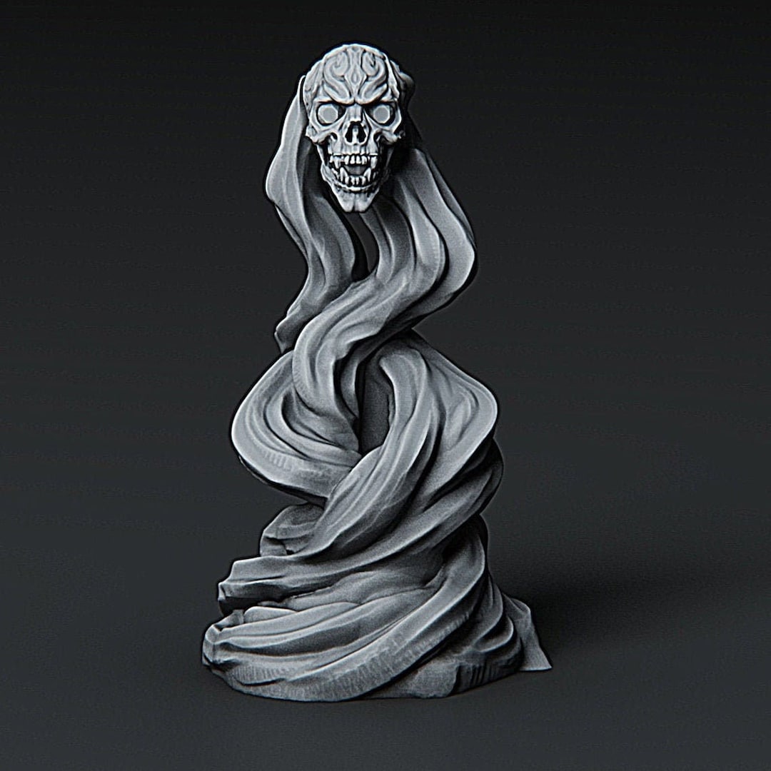 Skull Demi Lich | Outstanding 3D Printed Fantasy Tabletop Miniatures ...
