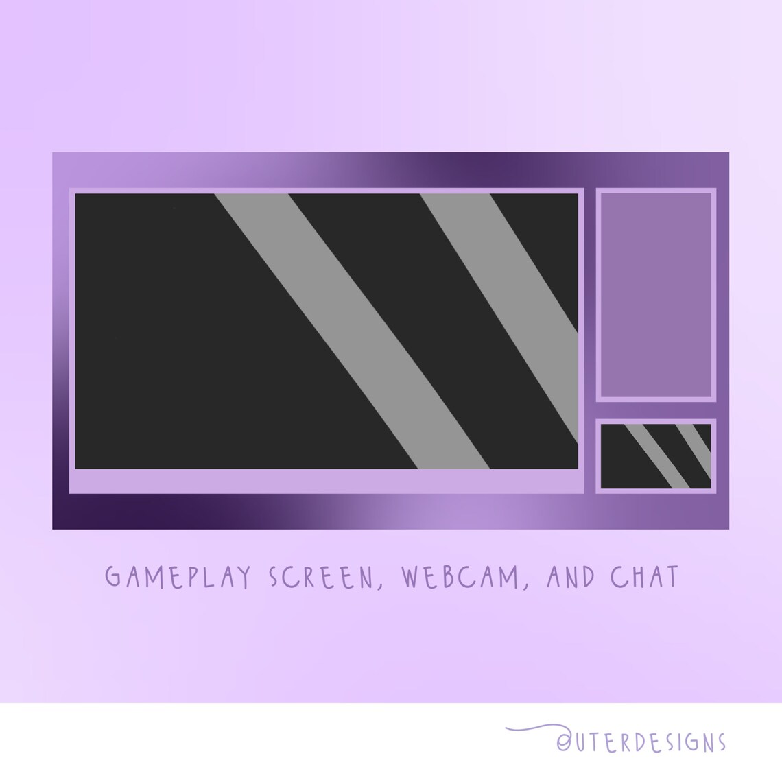 Mileena Twitch Overlay Stream Package, Purple Twitch Overlay, Aura ...