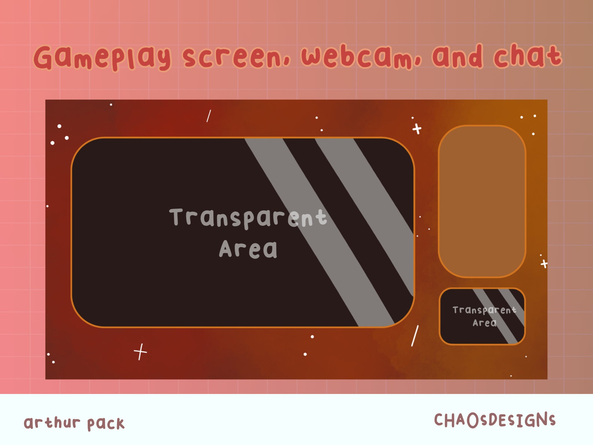 Arthur Twitch Overlay Stream Package Red Twitch Overlay - Etsy