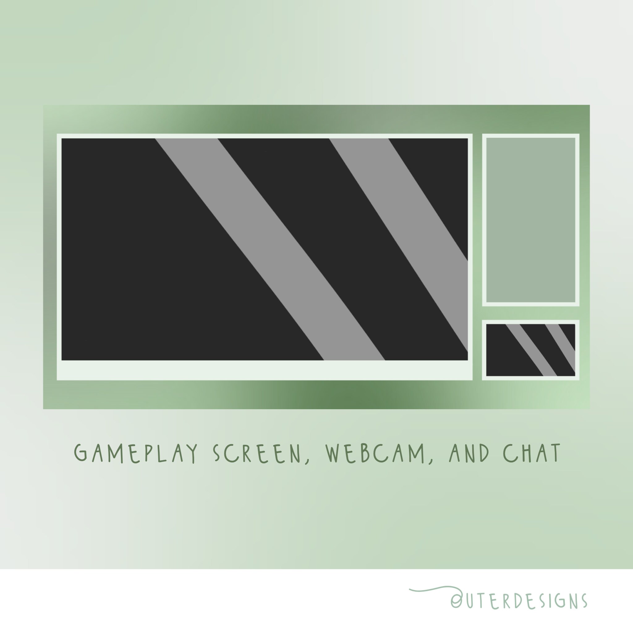 Ellie Twitch Overlay Stream Package, Green Twitch Overlay, Forest ...