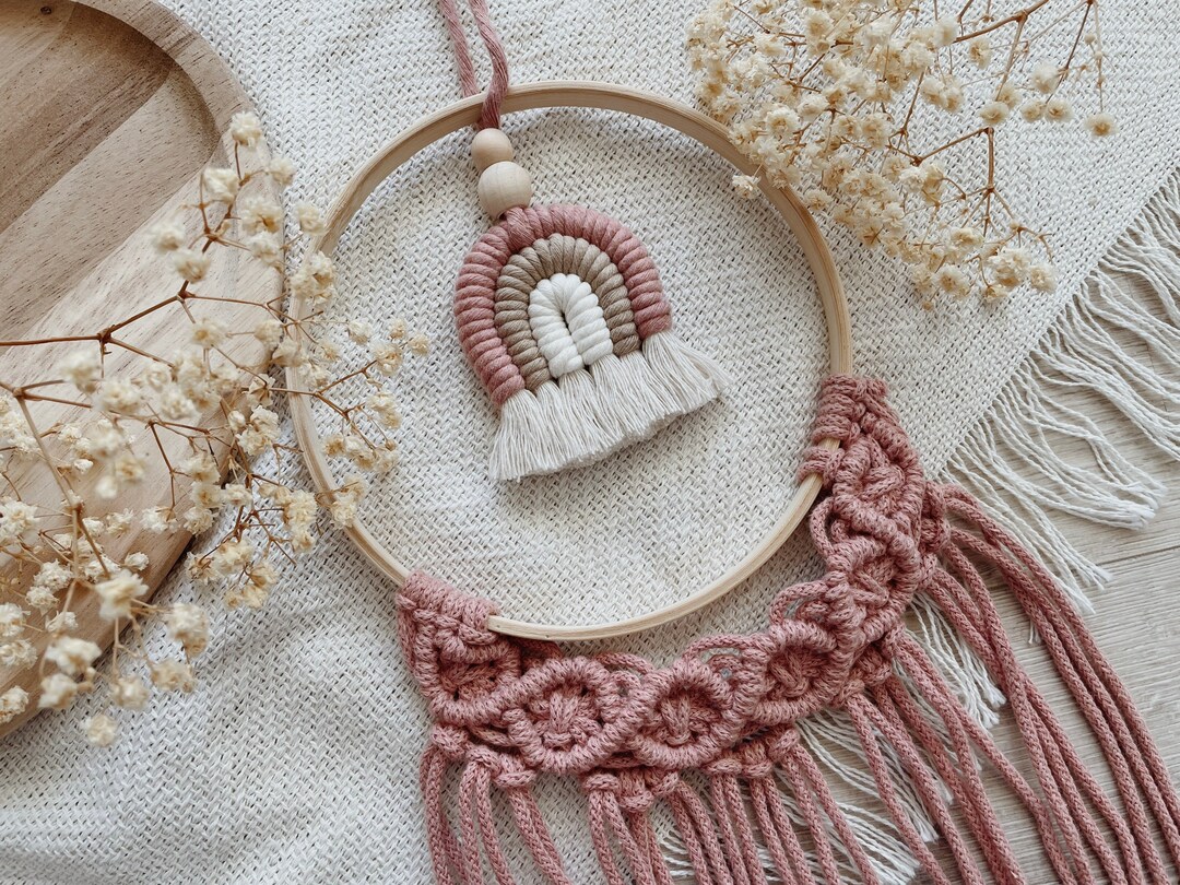 Macrame Wall Hanging LOMI With Rainbow Door/wall Decoration Children's ...