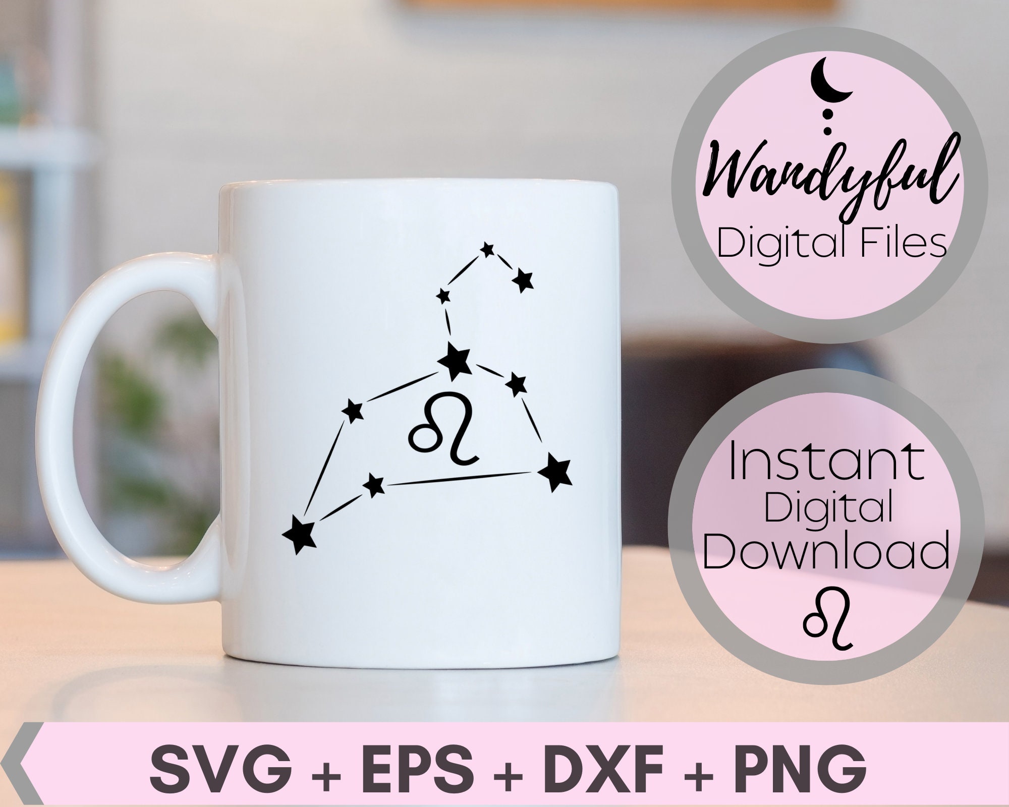 LEO SVG BUNDLE Leo Zodiac Symbol Leo Star Sign Leo Constellation Leo ...