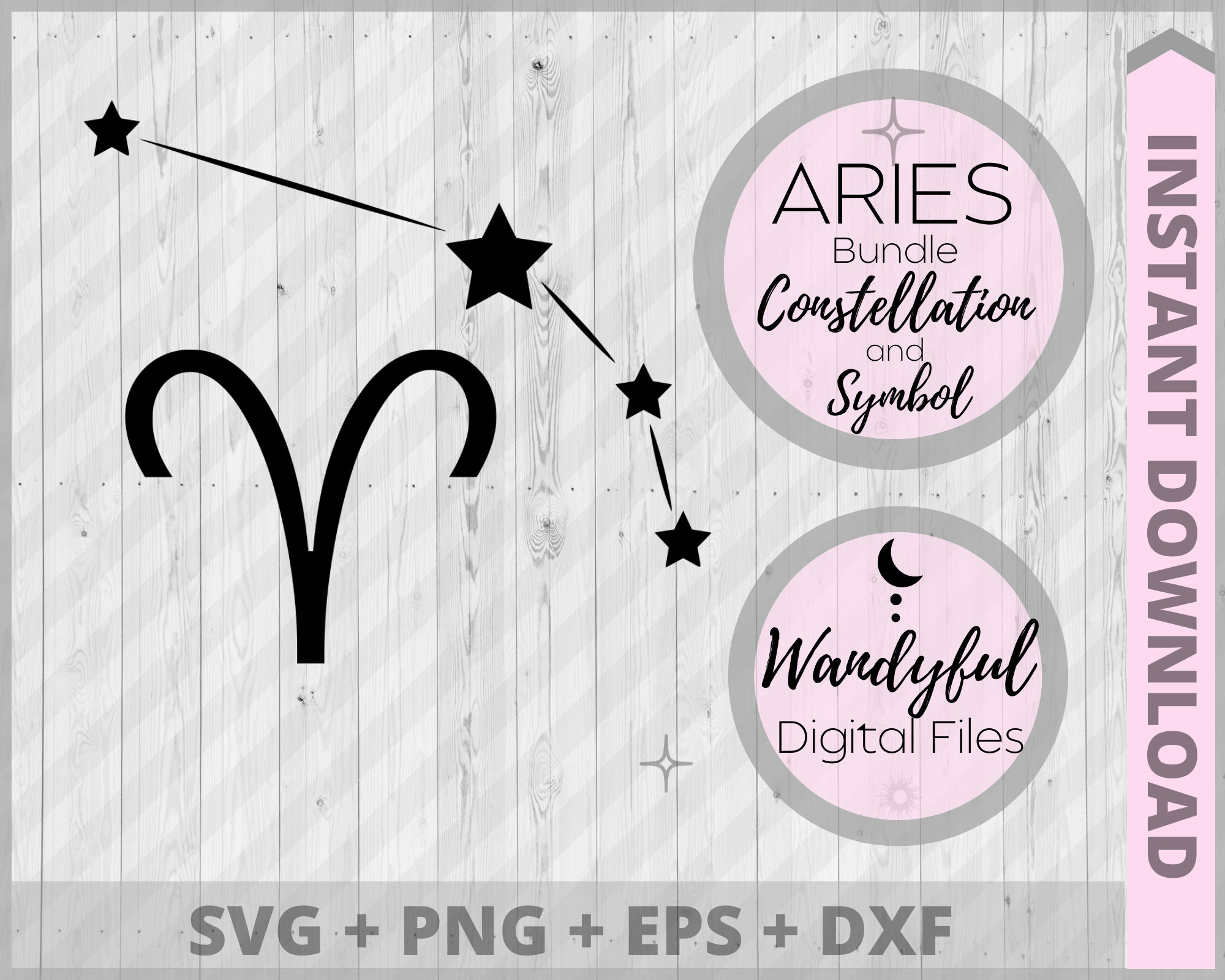 ARIES SVG Aries Zodiac Svg Aries Symbol Aries Star Sign - Etsy