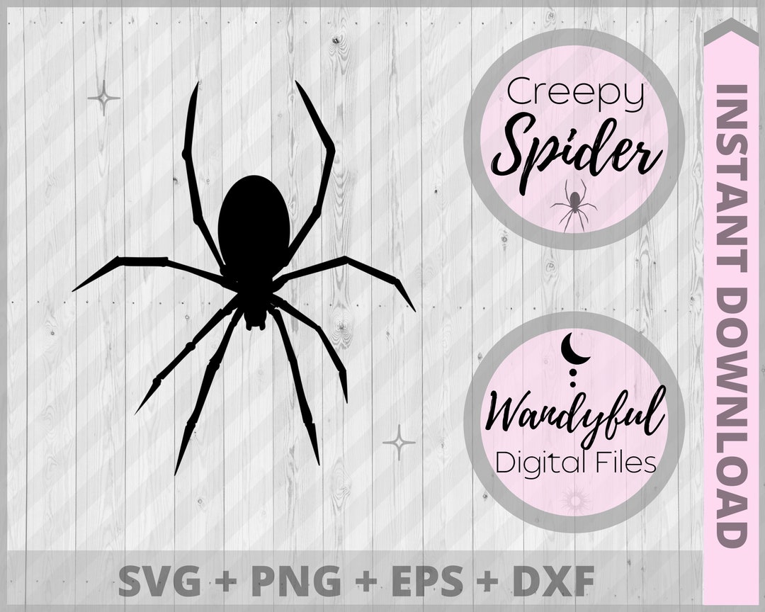 Creepy Spider SVG | Creepy Spider Clipart | Spider Svg | Creepy Svg ...