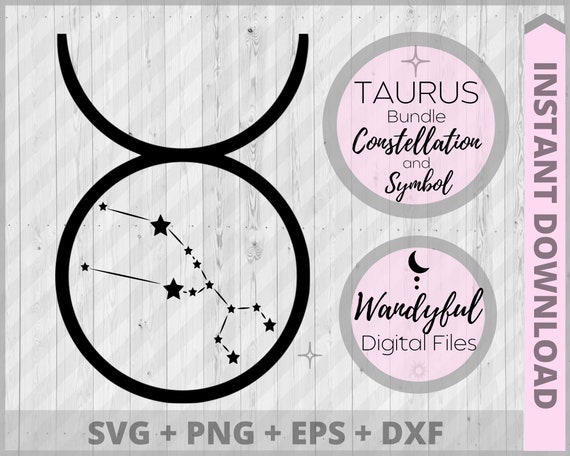 Taurus SVG Bundle Taurus Constellation Taurus Zodiac | Etsy