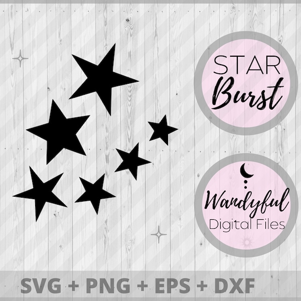 Stars Cluster Svg - Etsy