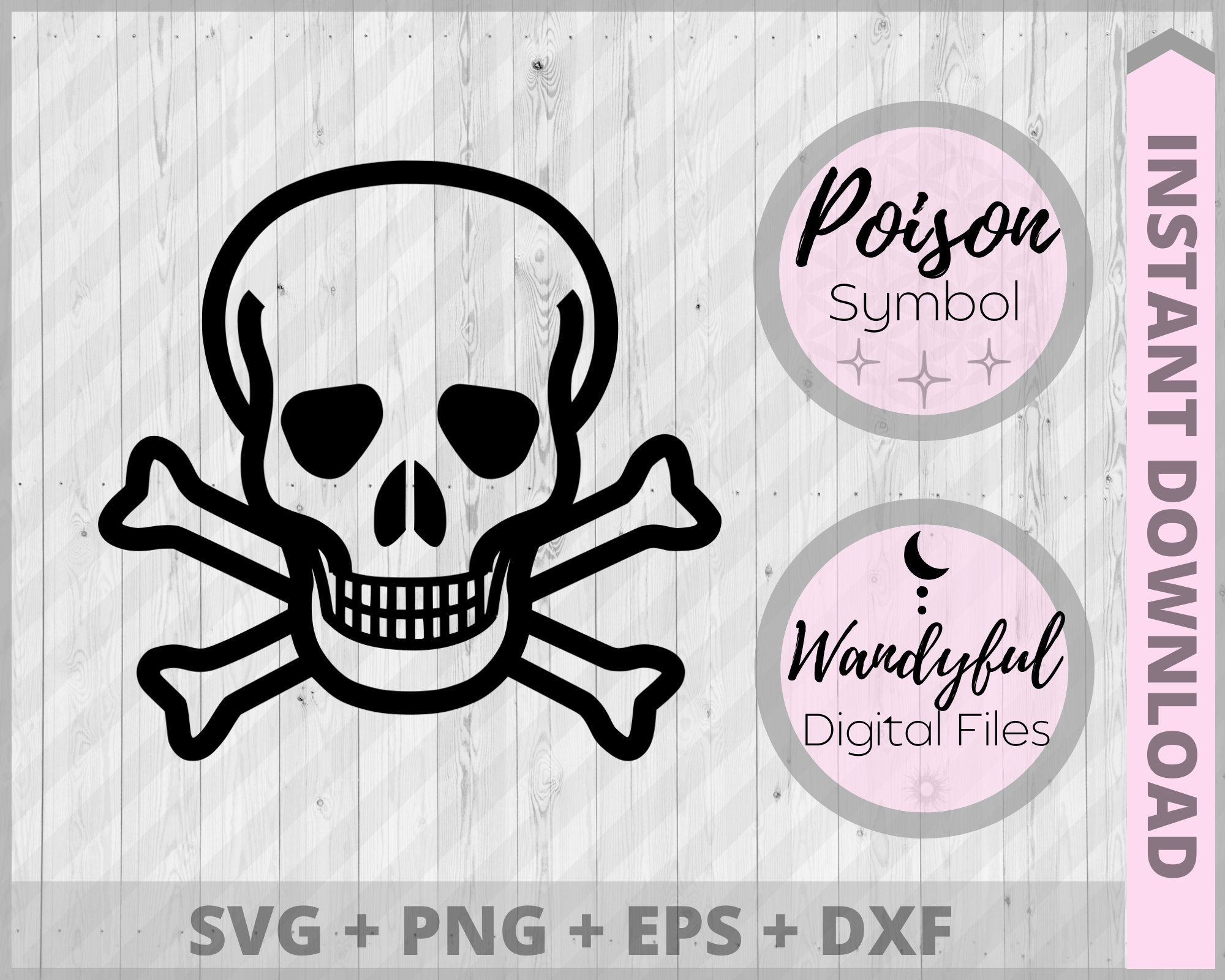 Poison Symbol Svg Poison Svg Poison Clipart Skull Svg Skull and Bones ...