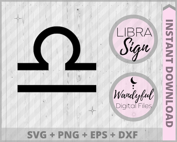 LIBRA Symbol Svg Libra Sign Svg Libra Clipart Libra | Etsy