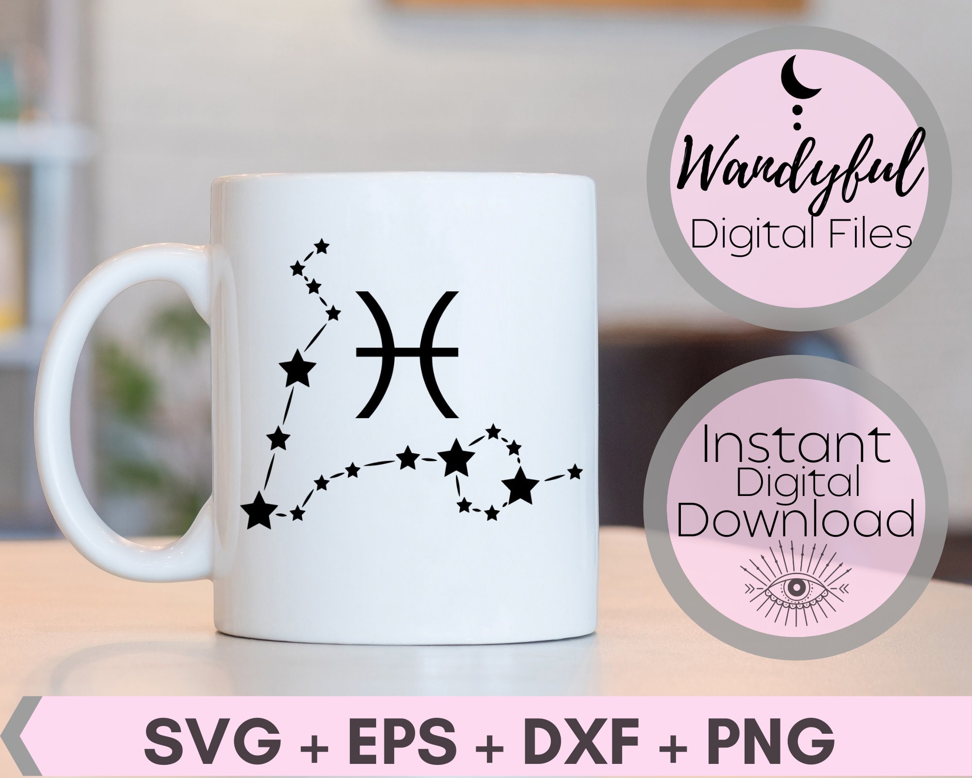 PISCES SVG | Pisces Zodiac Svg | Pisces Symbol | Pisces Star Sign ...