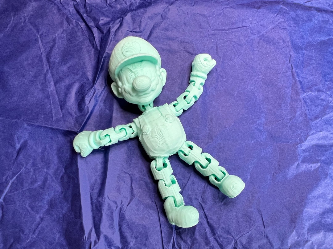 Mario Fidget Moveable Toy // Moving Design // Mario Figures - Etsy Ireland