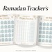 Ramadan Trackers // Fasting Challenge, Prayer & Quran Surah Tracker ...
