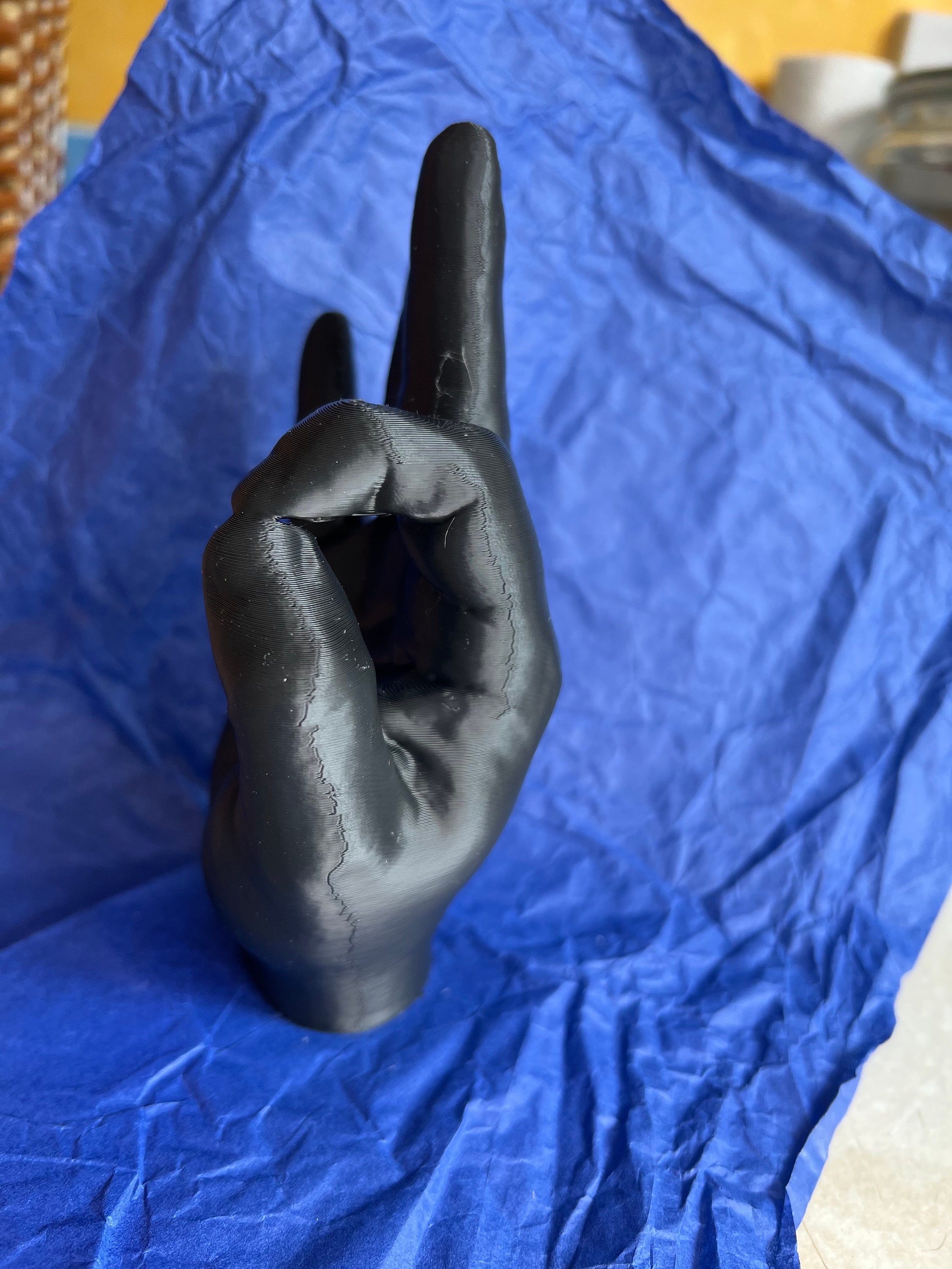 3D Printed OK Hand Sculpture: Quirky Home Decor - Etsy