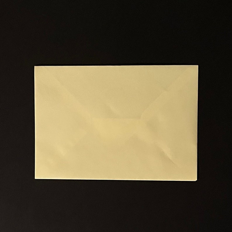 5 X 7 Coloured Envelope / Lemon / Pale Yellow - Etsy
