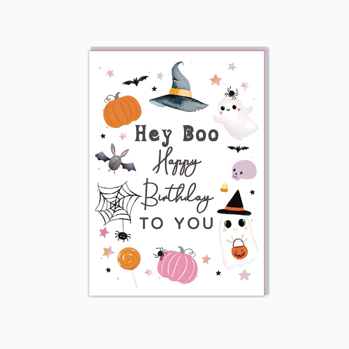 Halloween Birthday Card // Birthday Boo - Etsy