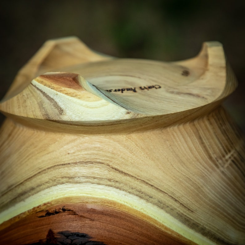 9 3/4 Inch Handmade Live Edge Black Locust Wood Bowl 310 - Etsy