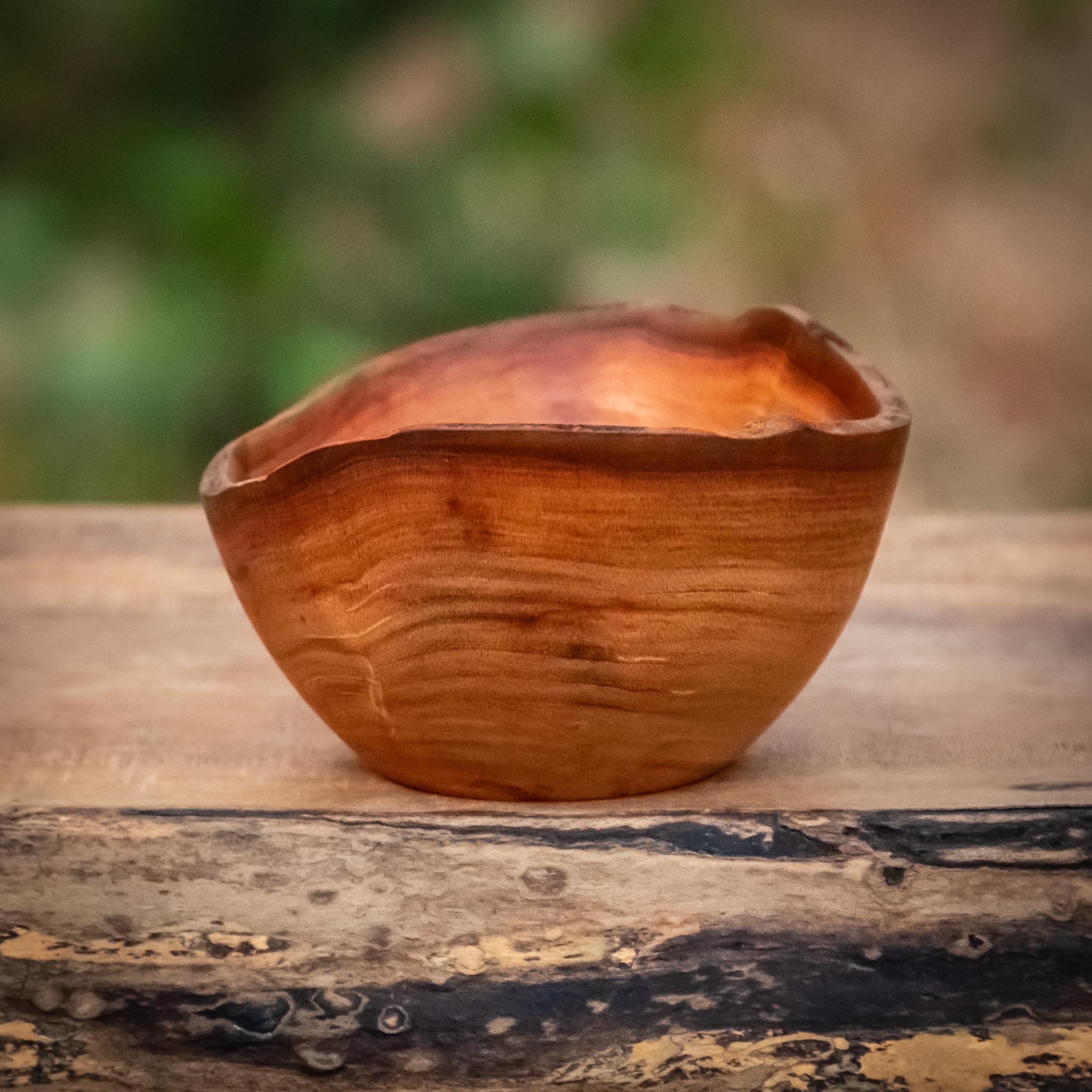 5 1/2 Inch Handmade Live Edge Wood Bowl Made From English Walnut 441 - Etsy