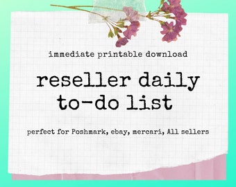 Reseller Planner - Etsy