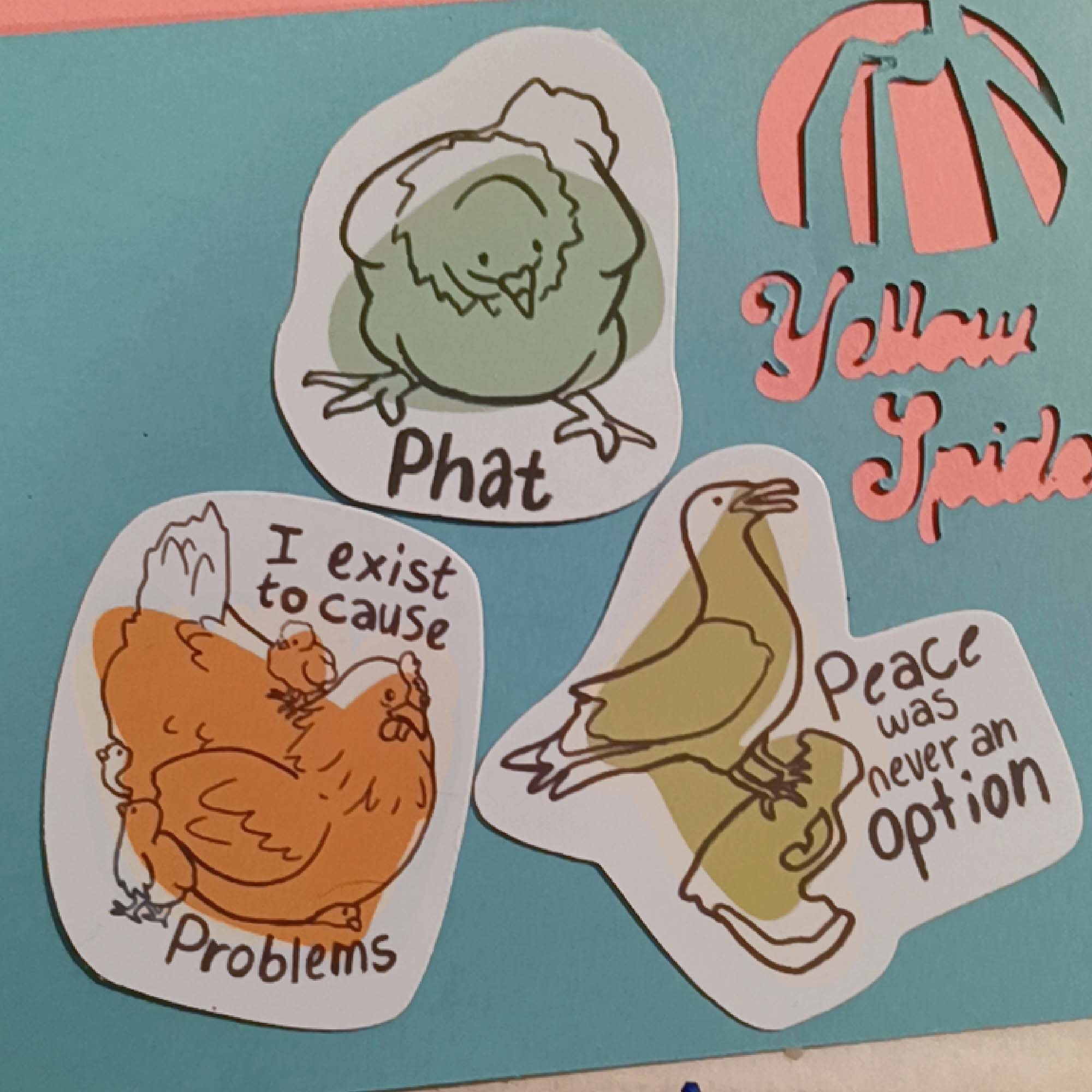 Bird Meme Sticker Pack 2 the Sequel // Phat Rich Bitch Peace - Etsy