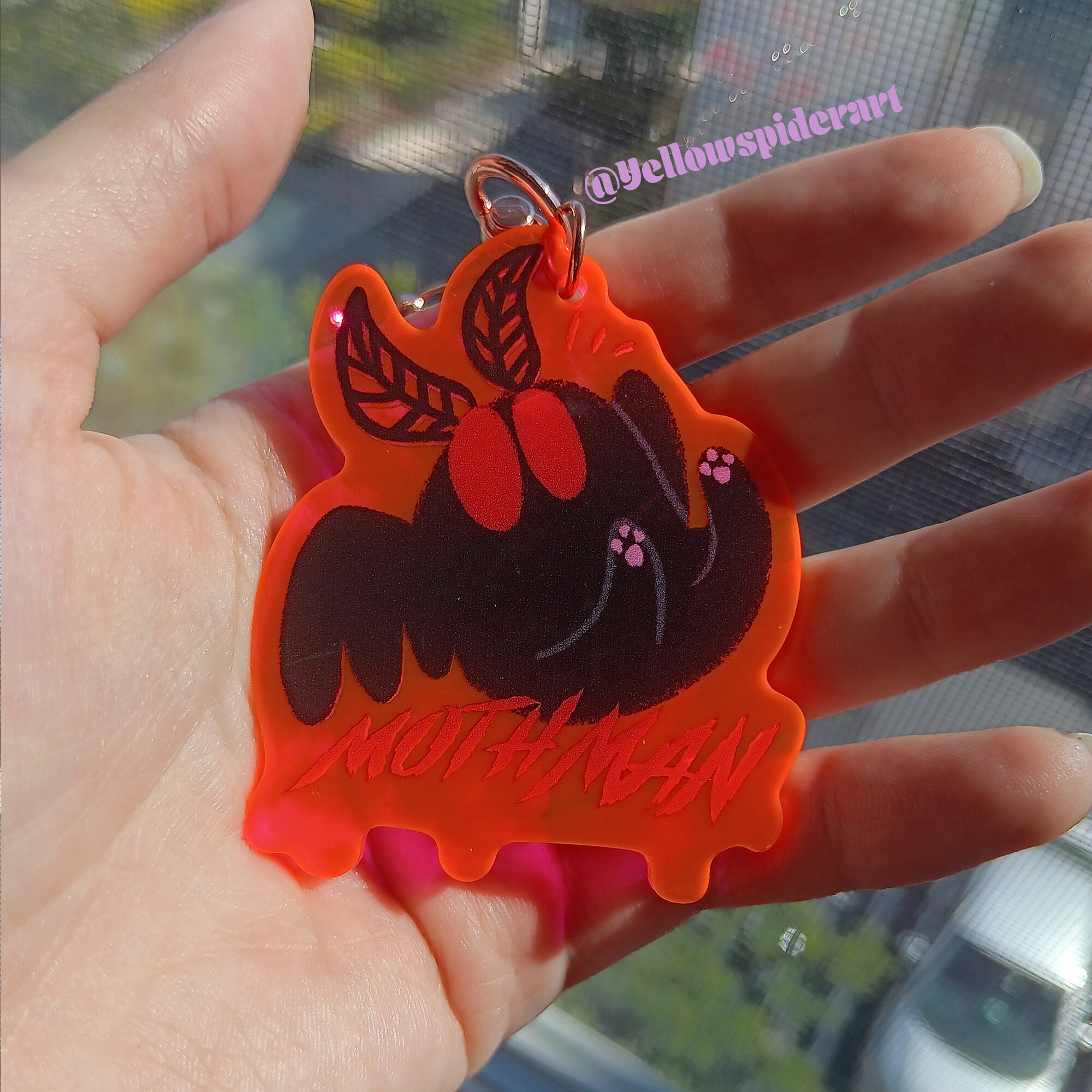 MOTHMAN KEYCHAIN // Toe Beans, Cute, Kawaii Cryptid, Bag Charm, Spooky ...