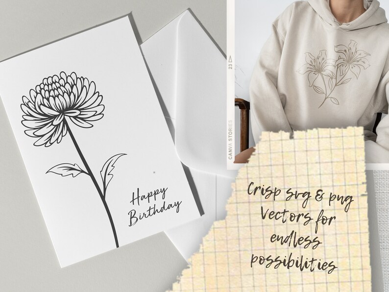 180+ Birth Month Flower SVG + PNG Clipart Bundle - Transparent ...