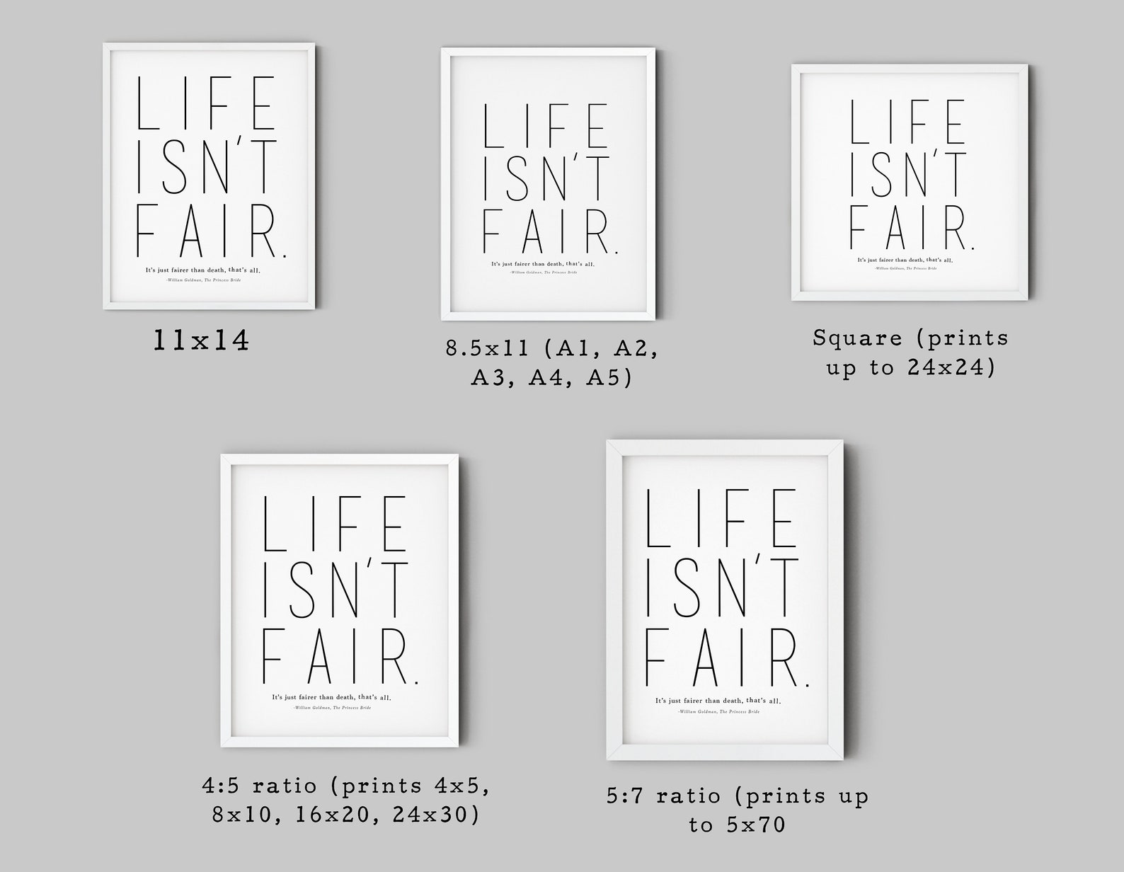 The Princess Bride Printable Quote Digital Download Wall | Etsy