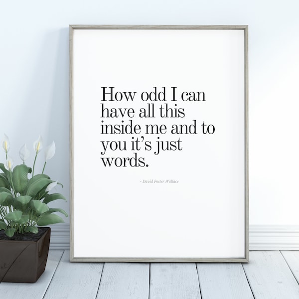 David Foster Wallace - Etsy