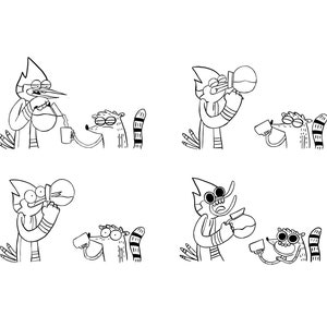 Regular Show Illustration, Printable Digital Download Wall Art ...