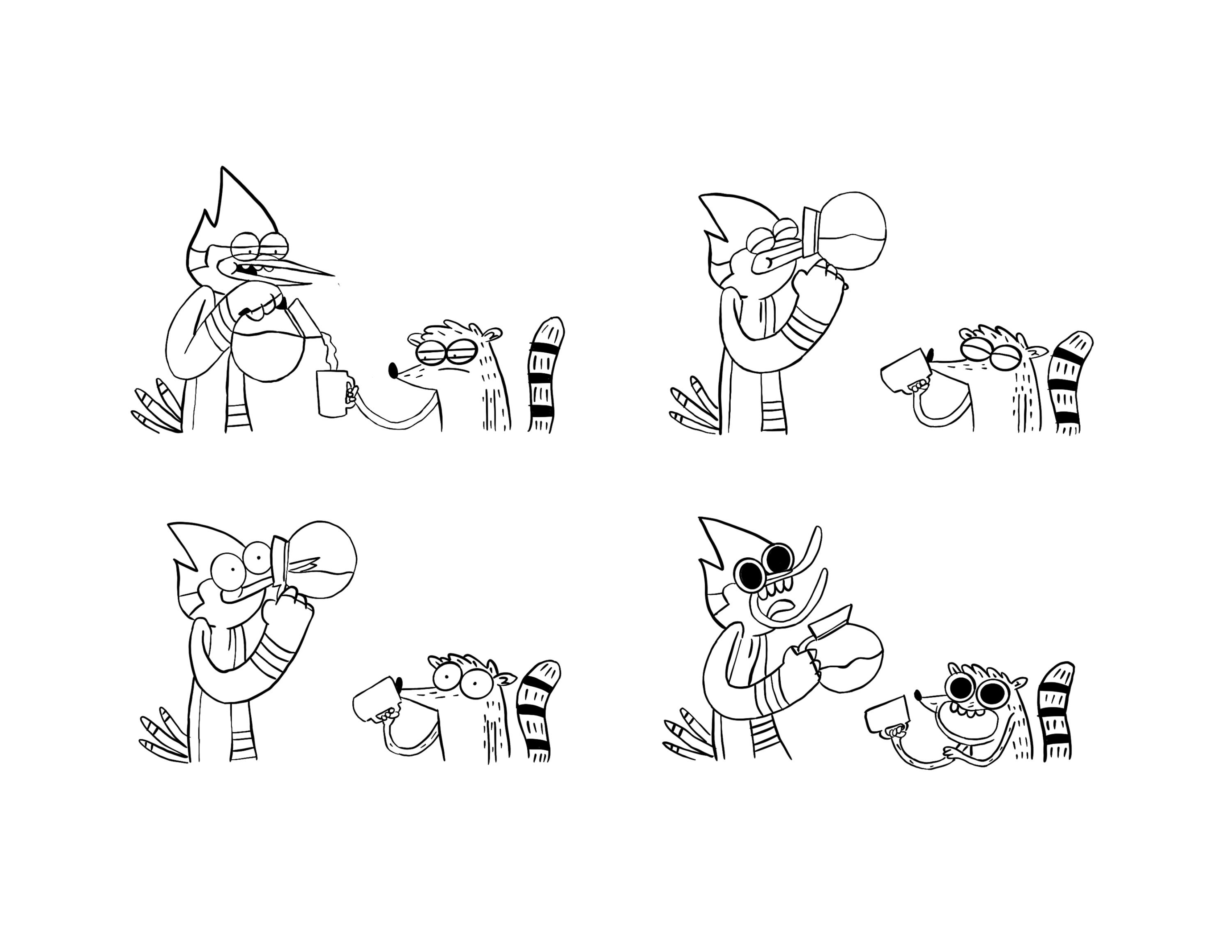 Regular Show Illustration, Printable Digital Download Wall Art ...