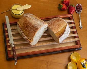 Bread Board With Crumb Tray - Etsy