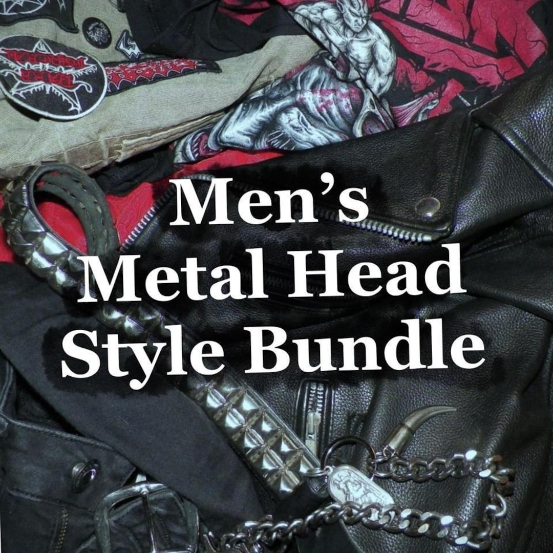 Men’s Metal Head Style Bundle - Etsy