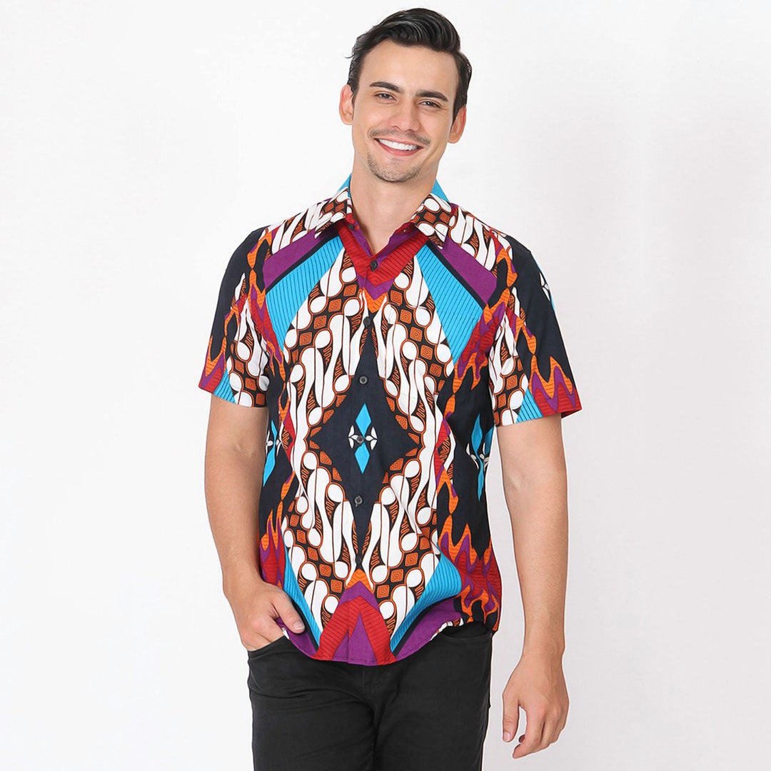 Men's Batik Shirt Antaboga 6A, Batik Ethnic Shirt, Stylish Shirt for ...
