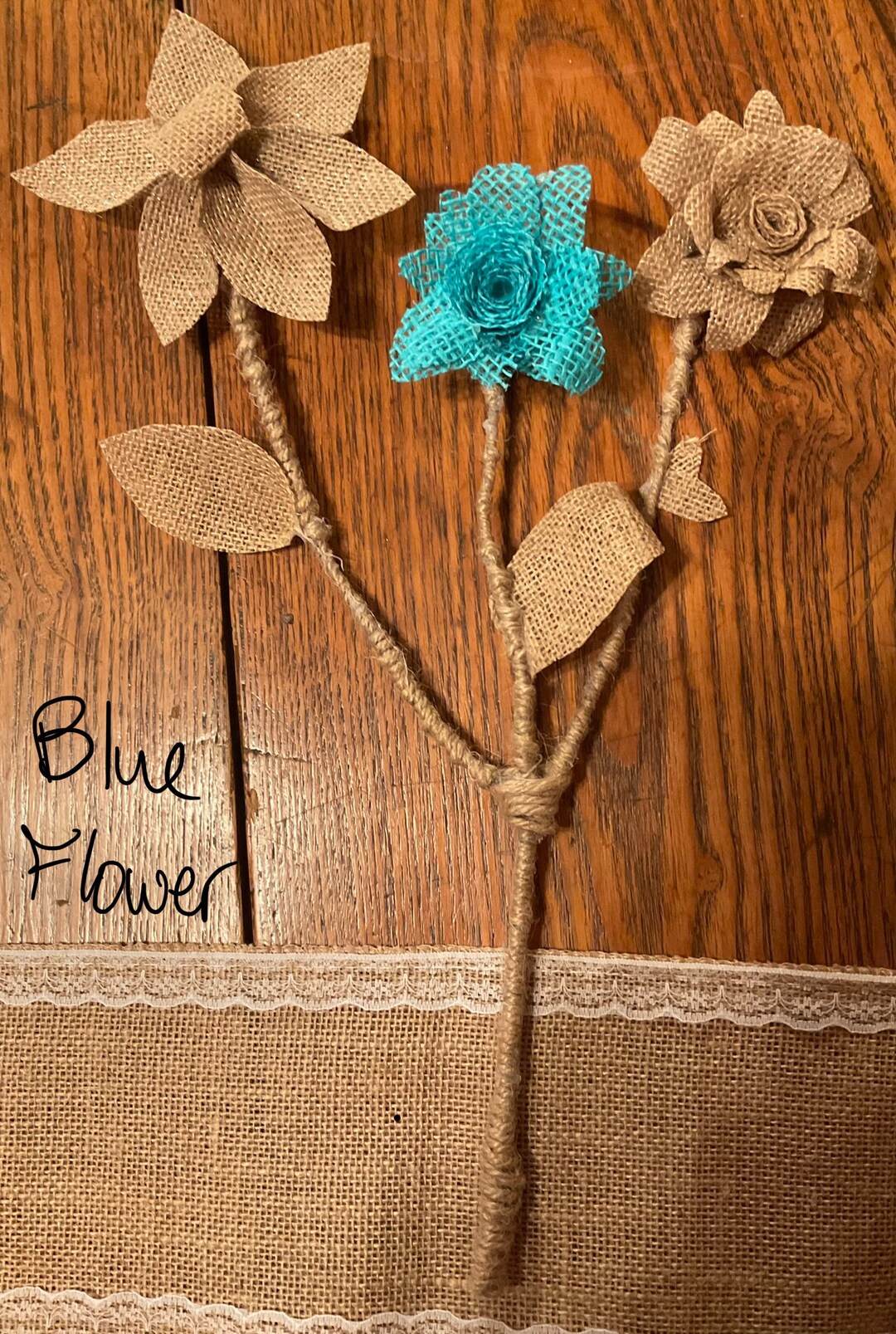 Burlap Flower Bouquet - Etsy