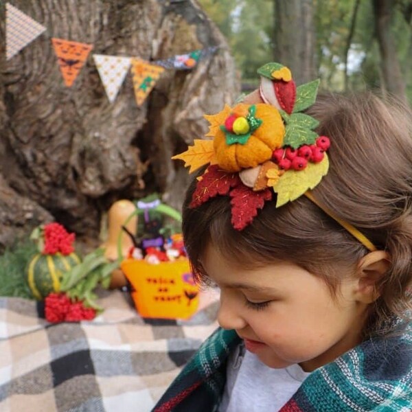 Felt Leaf Headband - Etsy
