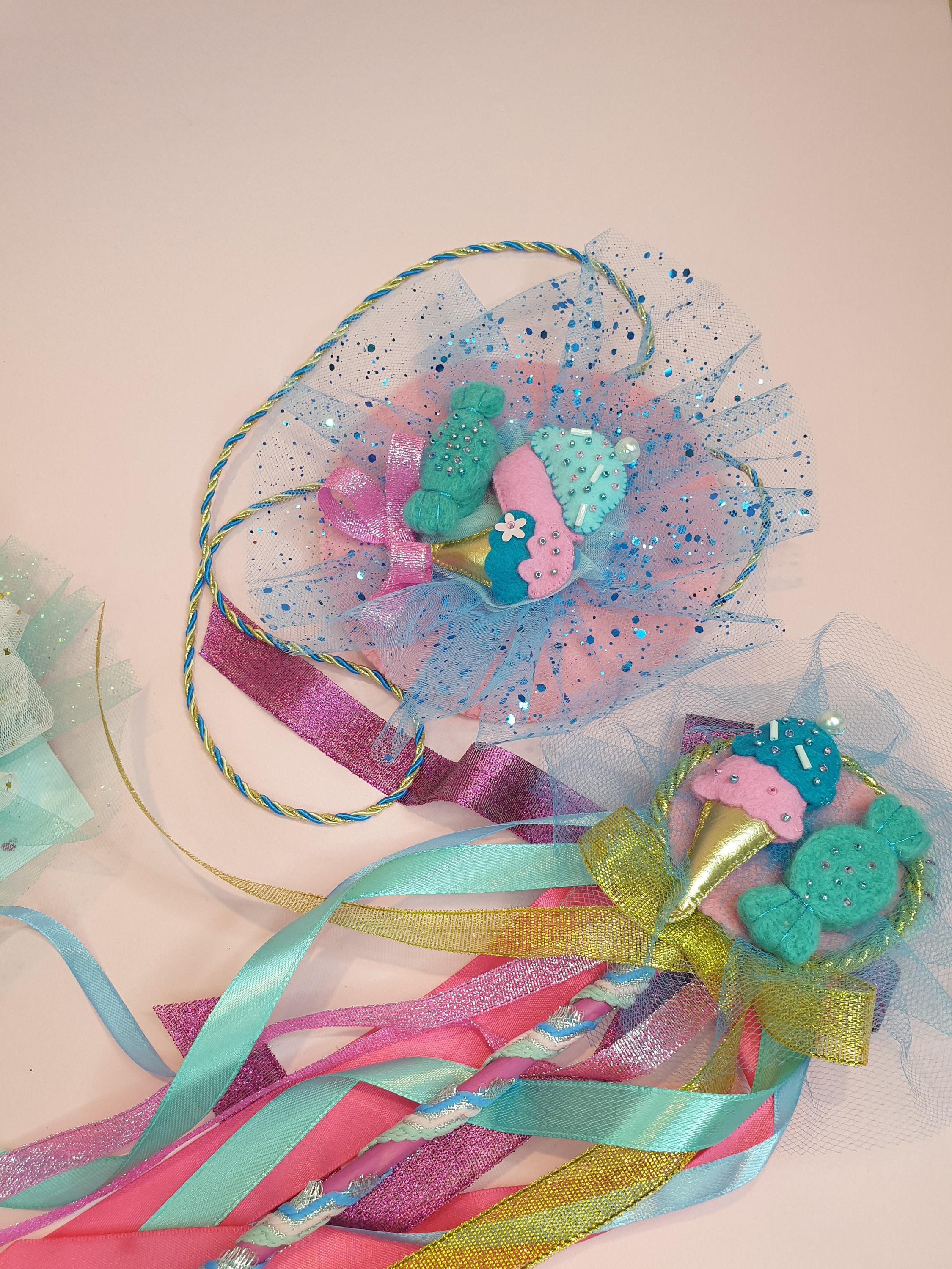 Candy Fairy Magic Wand With Candies and Ice Cream, Candyland Costume ...