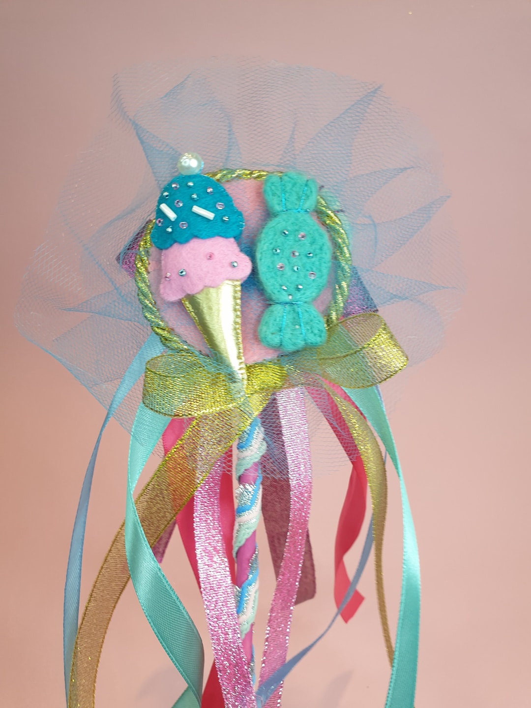 Candy Fairy Magic Wand With Candies and Ice Cream Candyland - Etsy