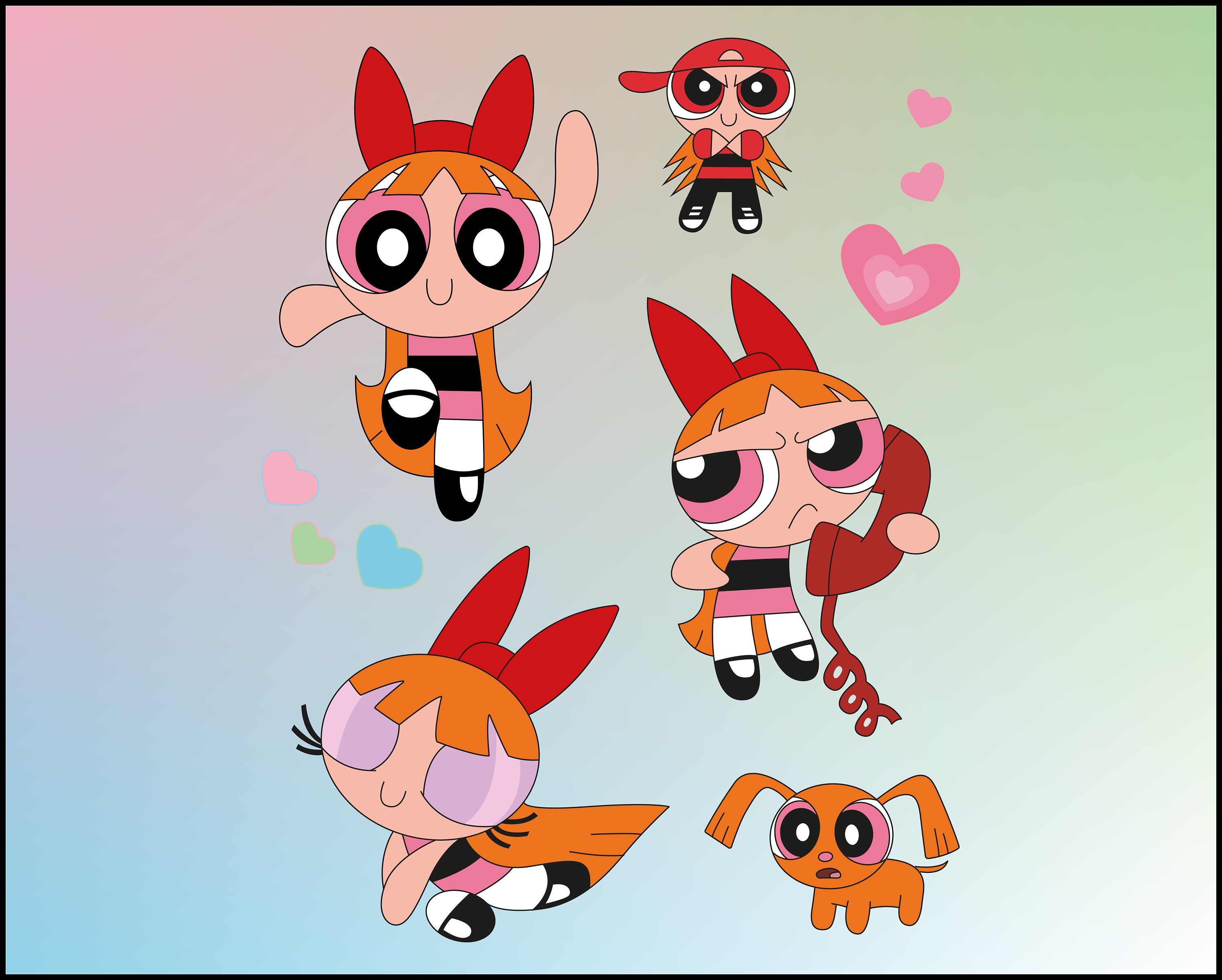 Powerpuff Girls Sticker Sheets Powerpuff Girls Character - Etsy