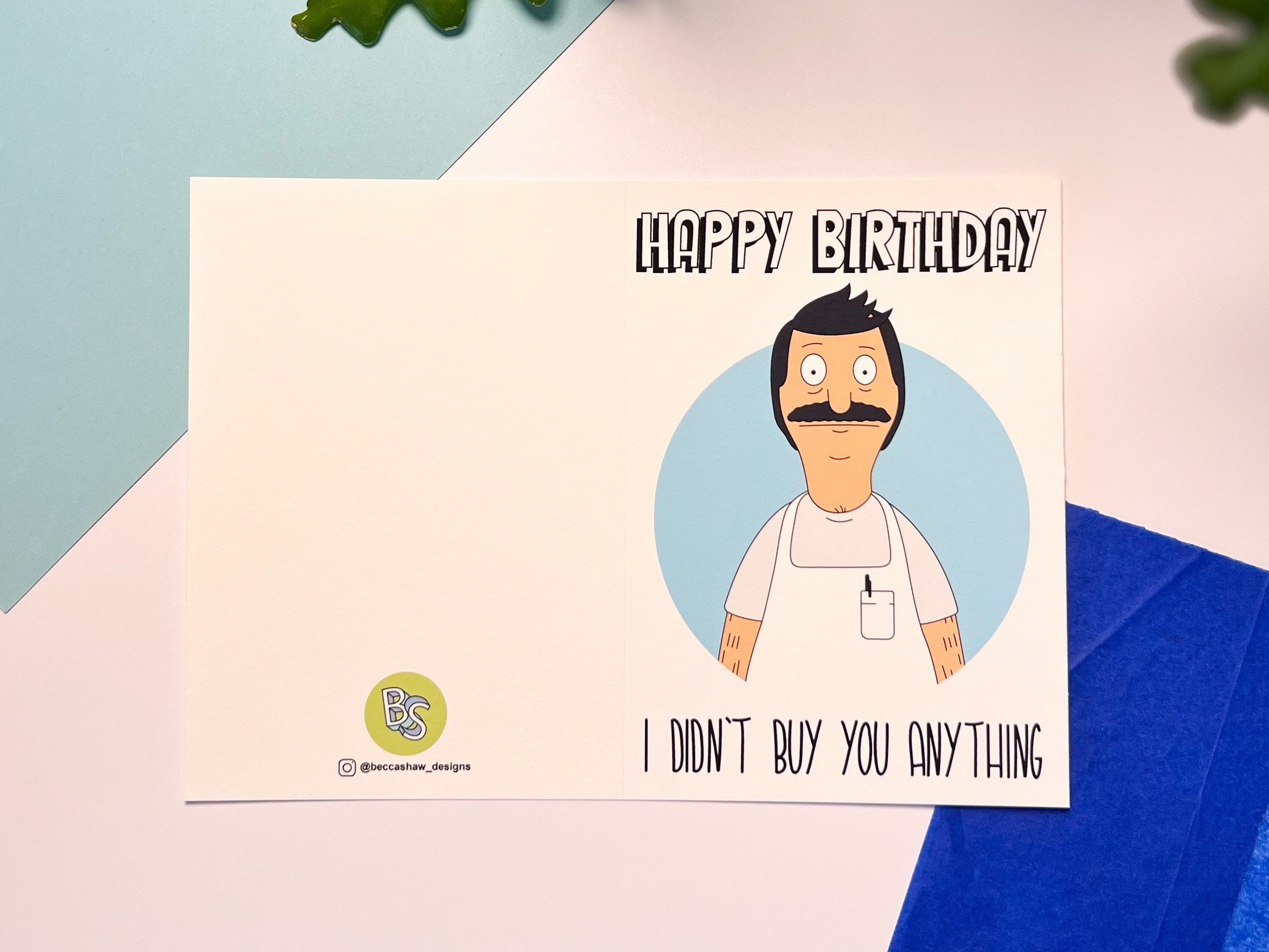 Bob's Burgers Cards Greetings Cards Bob Belcher - Etsy