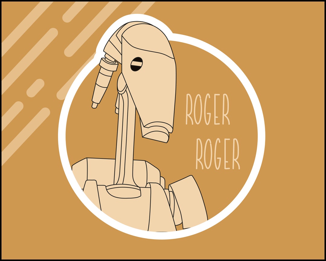 Star Wars Stickers Battle Droid Sticker - Etsy