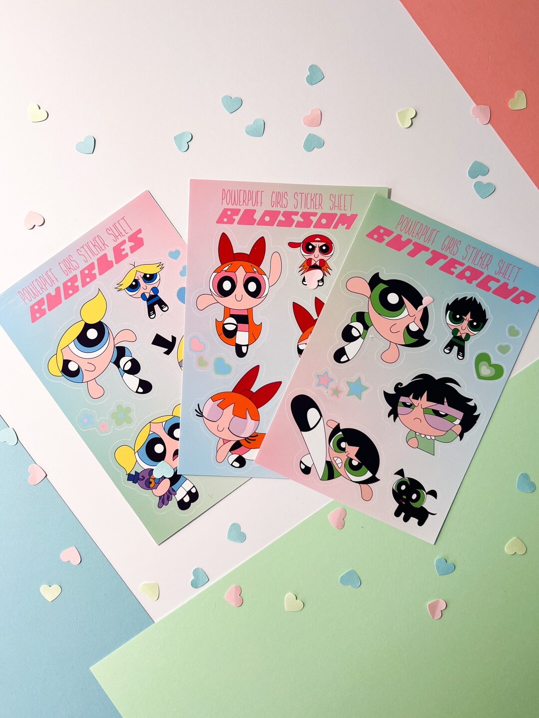Powerpuff Girls Sticker Sheets Powerpuff Girls Character Stickers ...