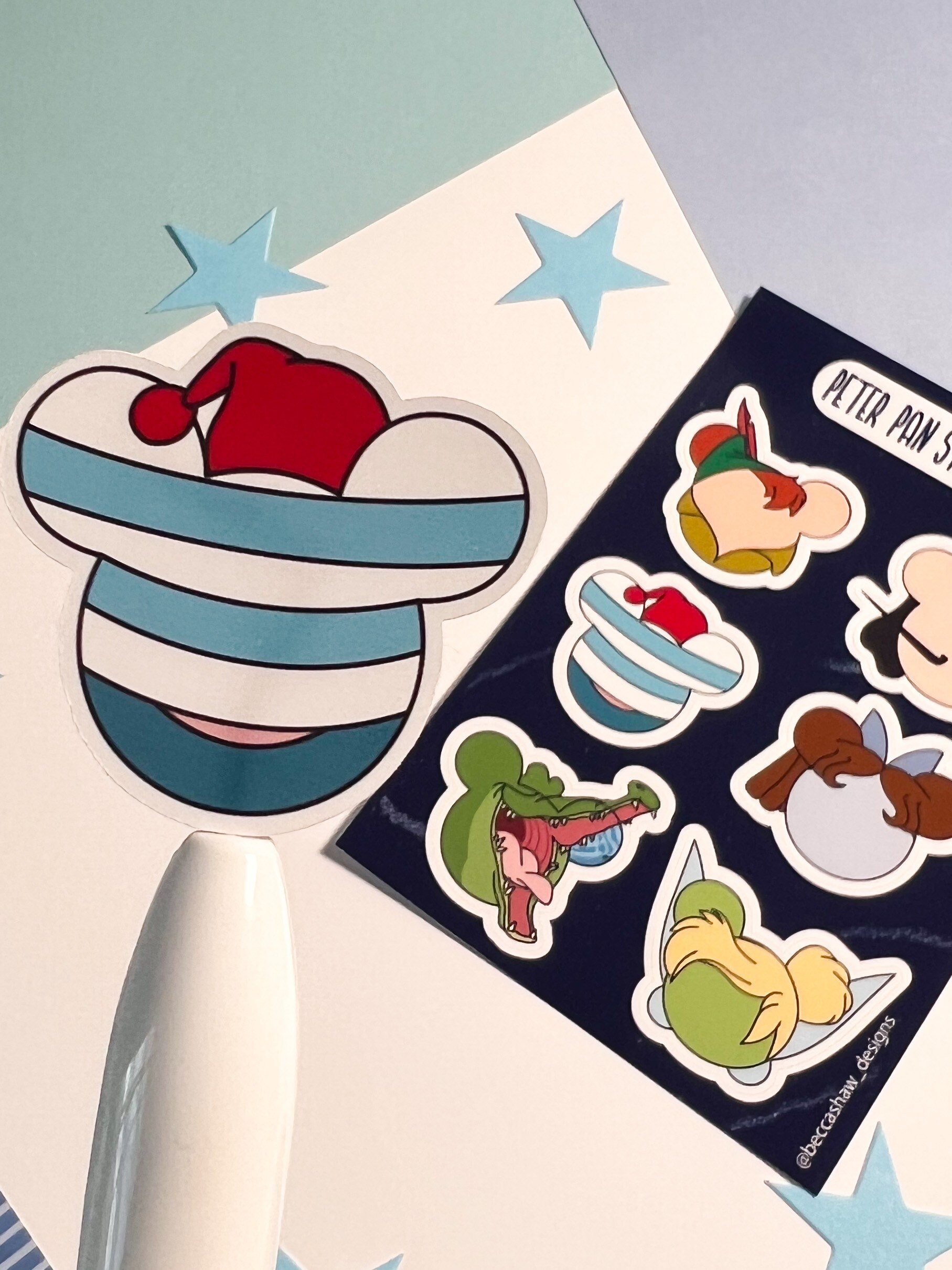 Peter Pan Sticker Sheet Disneys Peter Pan Character - Etsy