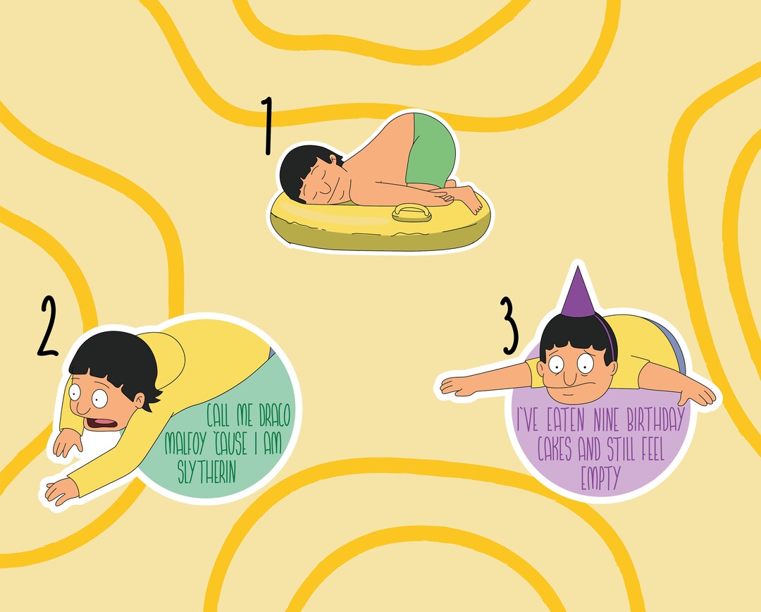 Bob's Burgers Stickers Gene Belcher - Etsy