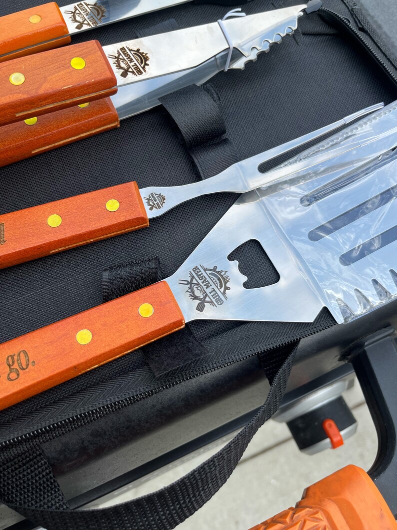 Personalized BBQ Set-grill Gift Set-groomsmen Gift-bbq Gift-grilling ...
