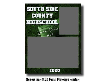 8x10 Memory Mate Digital Photoshop Template Baseball / Sports PSD ...