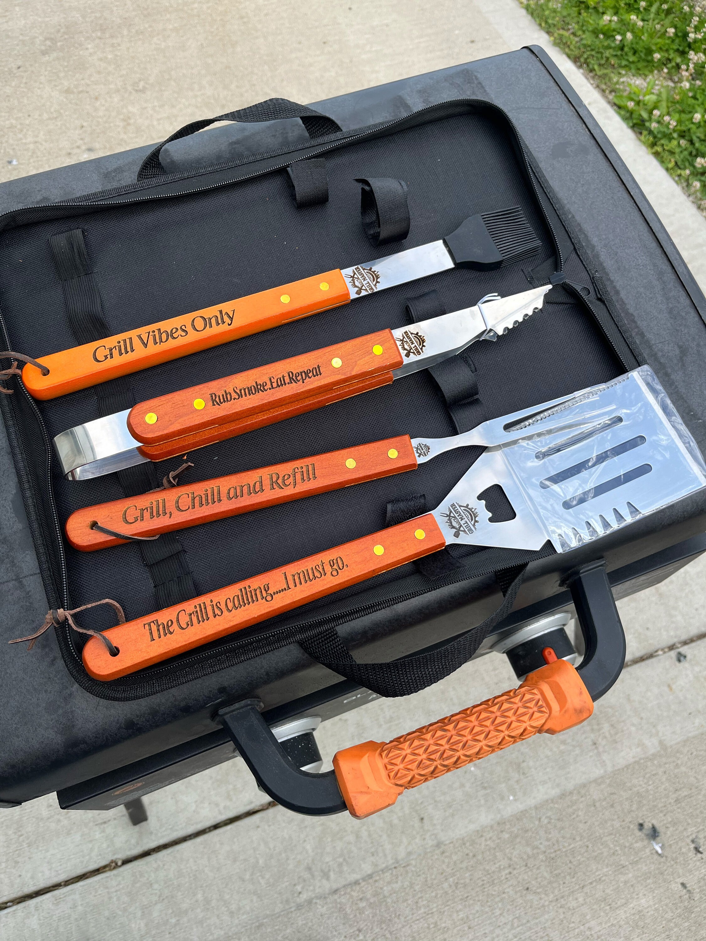 Personalized BBQ Set-grill Gift Set-groomsmen Gift-bbq Gift-grilling ...