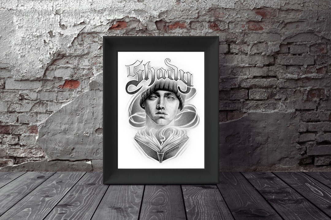Eminem Shady Drawing Art Print - 8in X 10in - Etsy