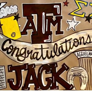 Hand-painted Custom Graduation Banner - Etsy