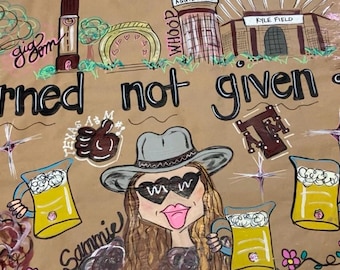 6 Foot Texas A&M Aggie Ring Dunk Banner - Etsy