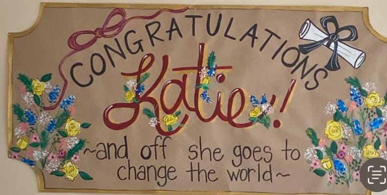 Hand-painted Custom Graduation Banner - Etsy