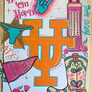 Texas Tech 24x30 Hand-painted College Canvas/ Dorm Decor and Graduation ...
