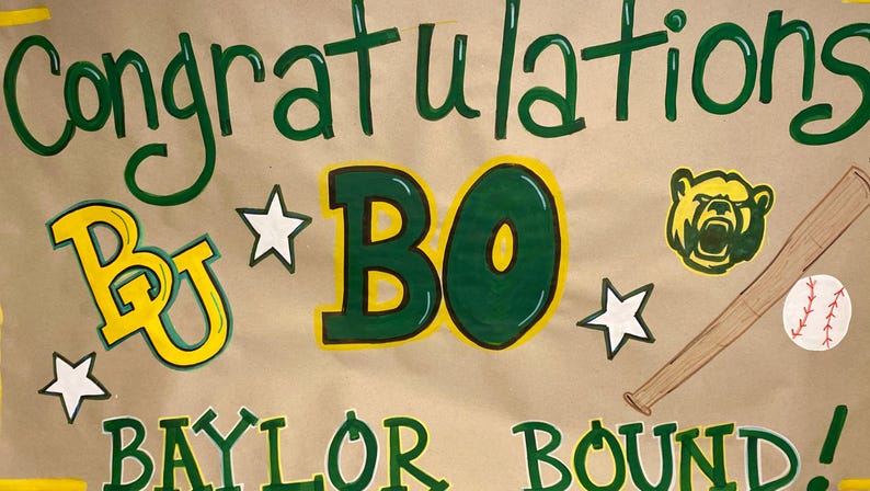 6 Foot Hand-painted Graduation Banner- Fully Customizable - Etsy